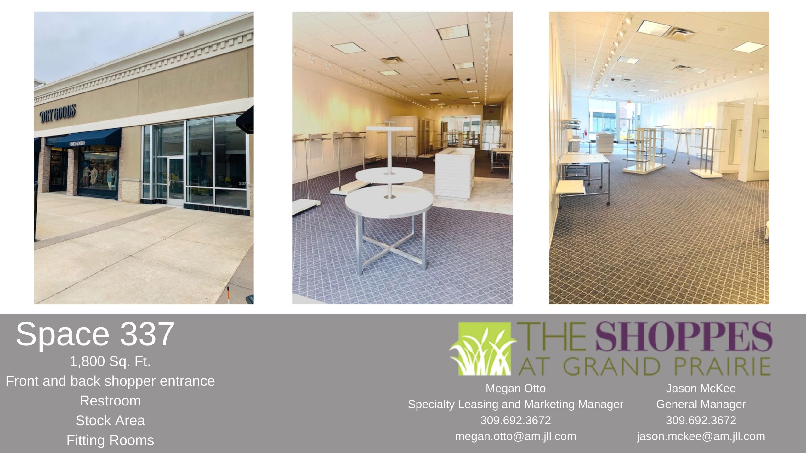 In Line Available Spaces | The Shoppes at Grand Prairie