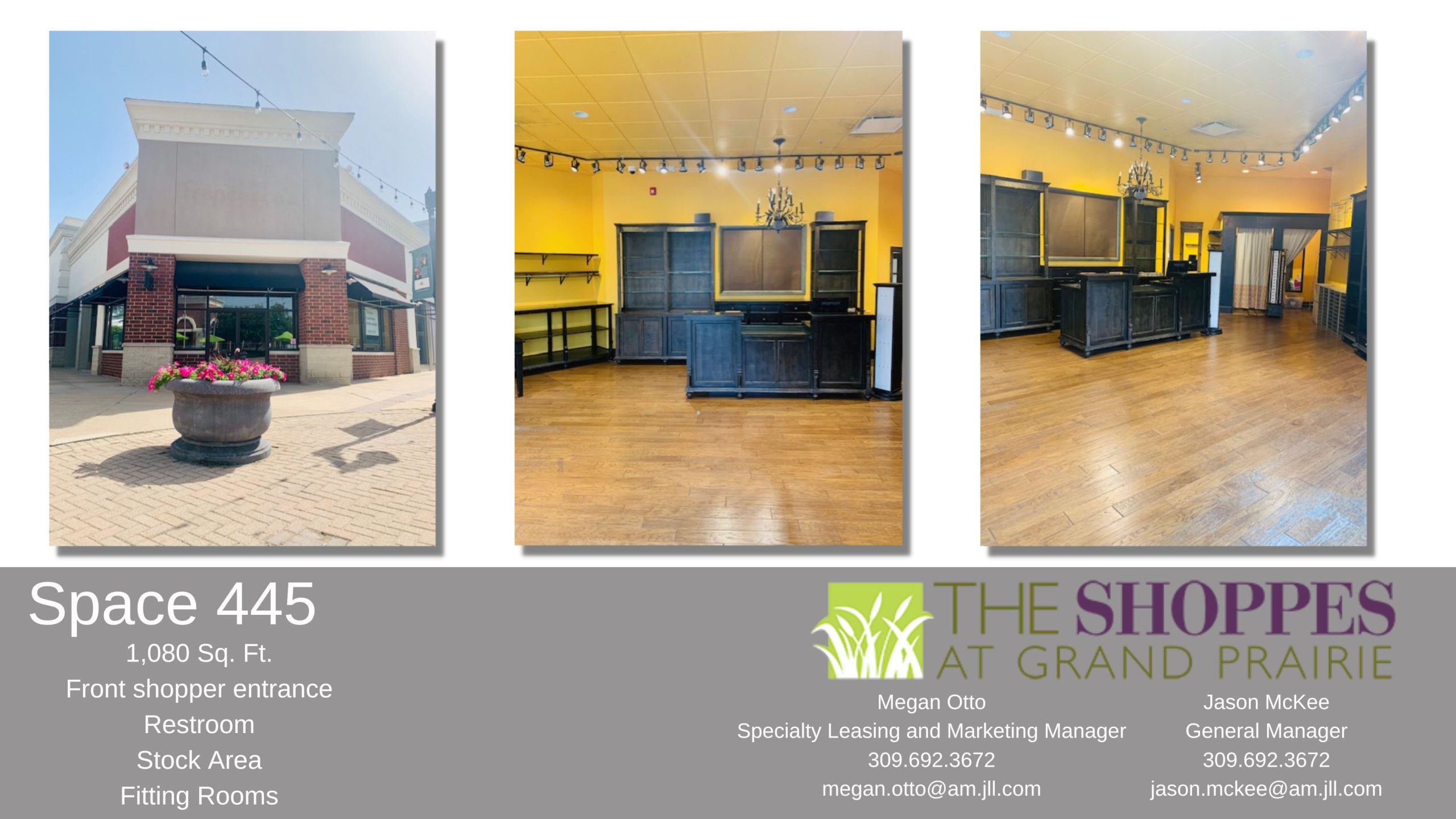 In Line Available Spaces | The Shoppes at Grand Prairie